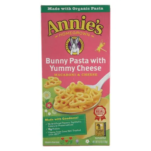 Annies Natural Macaroni & Cheese Bunny shape Pasta w/ Yummy Cheese ...