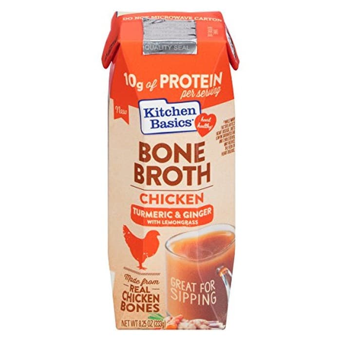 Kitchen Basic Bone Broth Chicken Turmeric & Ginger w/Lemongrass ...
