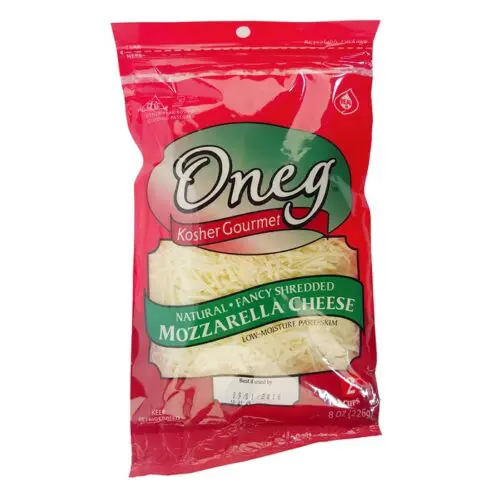 Oneg Kosher Shredded Mozzarella Cheese (12 pc) - Wholesome Fresh