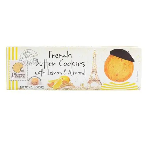 Pierre French Butter Cookies w/Lemon & Almond - Wholesome Fresh