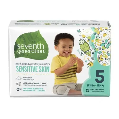 Seventh Generation Baby Diaper Jumbo Stage 5 - Wholesome Fresh