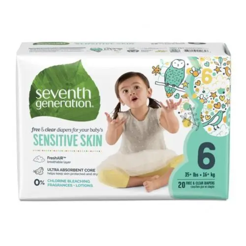 Seventh Generation Baby Diaper Jumbo Stage 6 - Wholesome Fresh