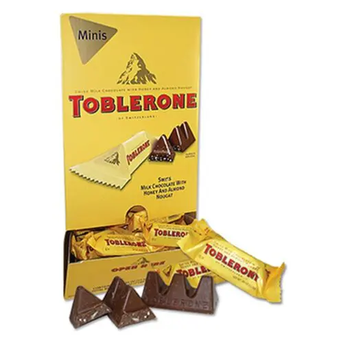 Toblerone Mini Milk Chocolate Display 100ct - Wholesome Fresh