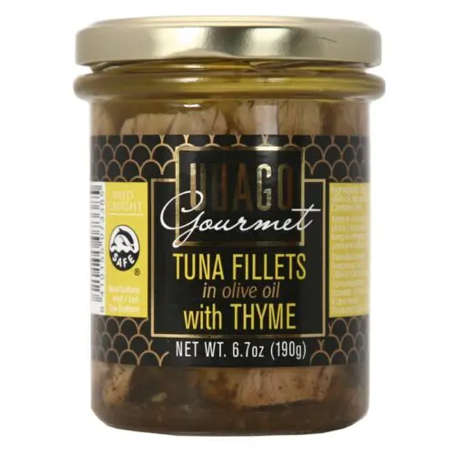 Ubago Gourmet Wild Caught Tuna Fillets Light In Olive Oil & Thyme (Jar ...